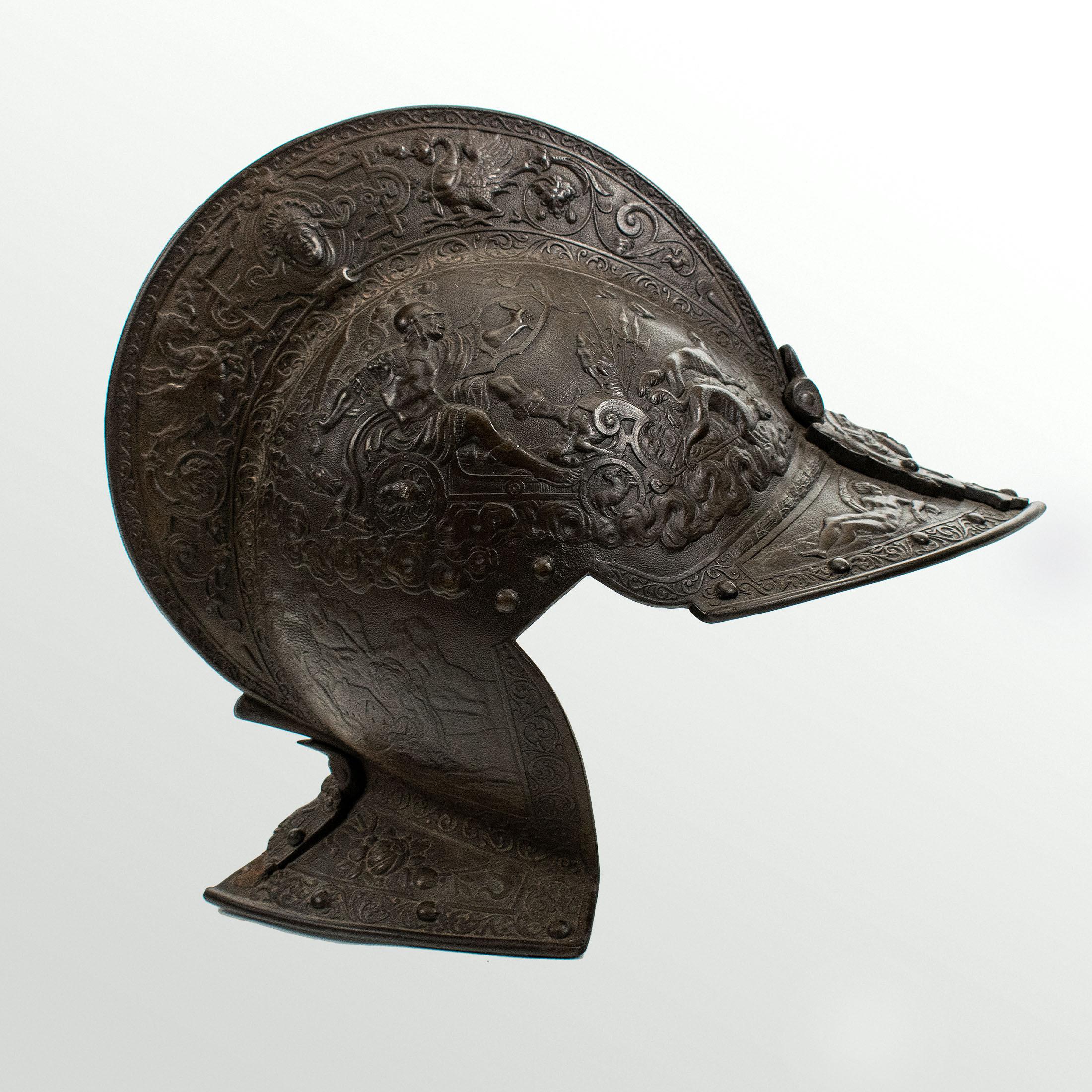 Antique Reproduction Burgundy Renaissance Helmet, circa 1900 For Sale ...