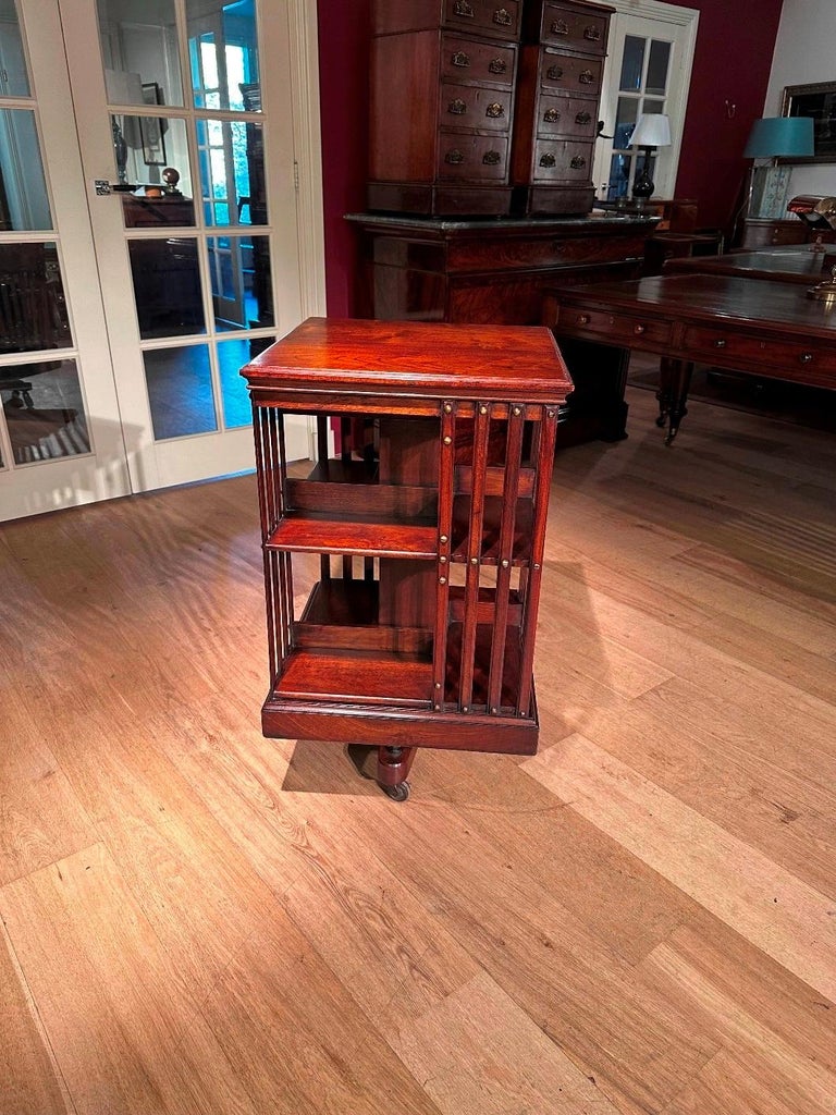 Antique Revolving Bookcase For Sale at 1stDibs