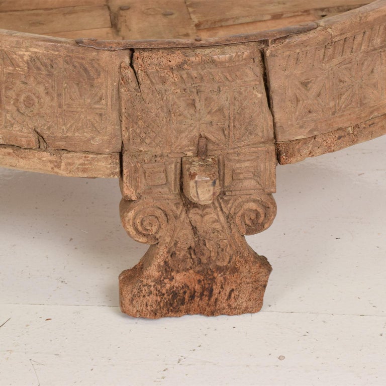 Antique Wood Planter Base for Outdoor Patio, Rice Washer Table For Sale ...