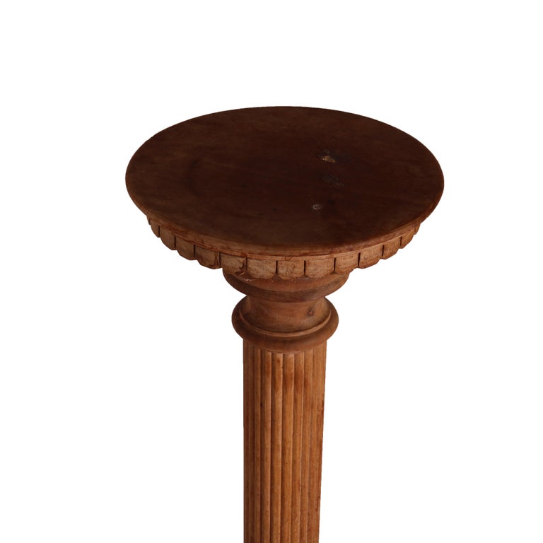 Antique RJ Horner Figural Carved Mahogany Sculpture Display Pedestal ...