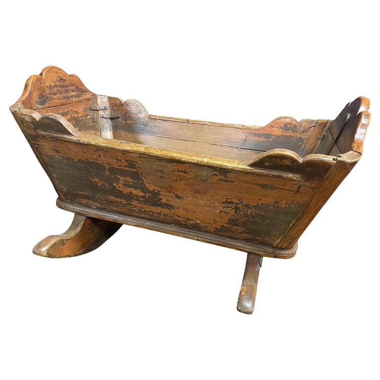 Antique Rocking Cradle For Sale at 1stDibs
