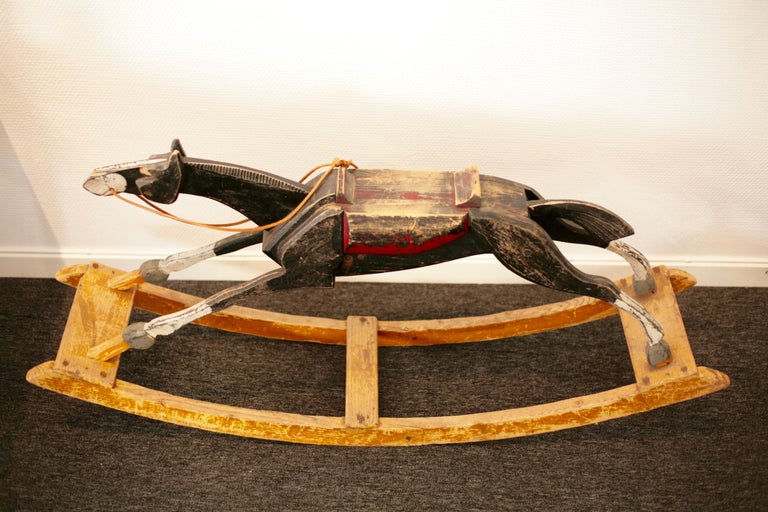 Antique Rocking Horse, circa 1900 For Sale at 1stDibs | 1900 rocking horse