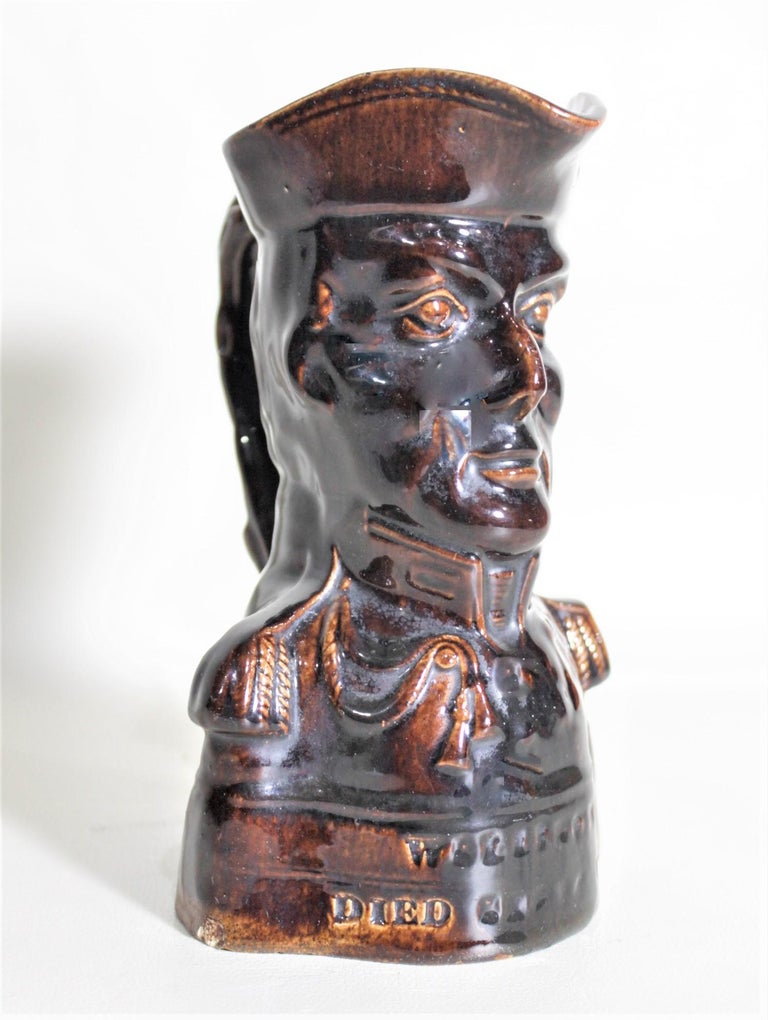 Antique Rockingham Treacle Glazed Lord Wellington Character or Toby Jug ...