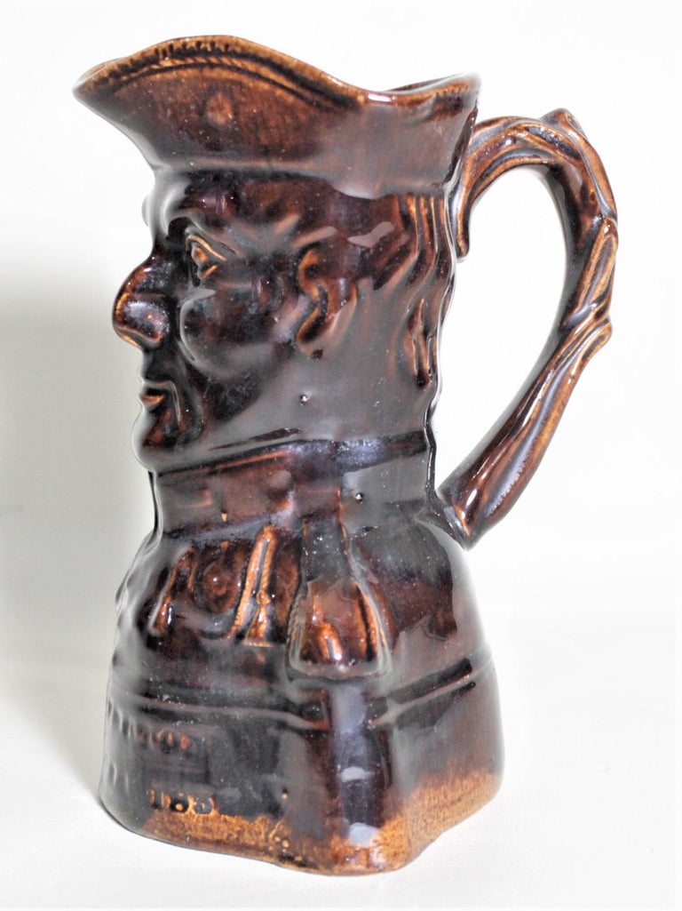 Antique Rockingham Treacle Glazed Lord Wellington Character or Toby Jug ...