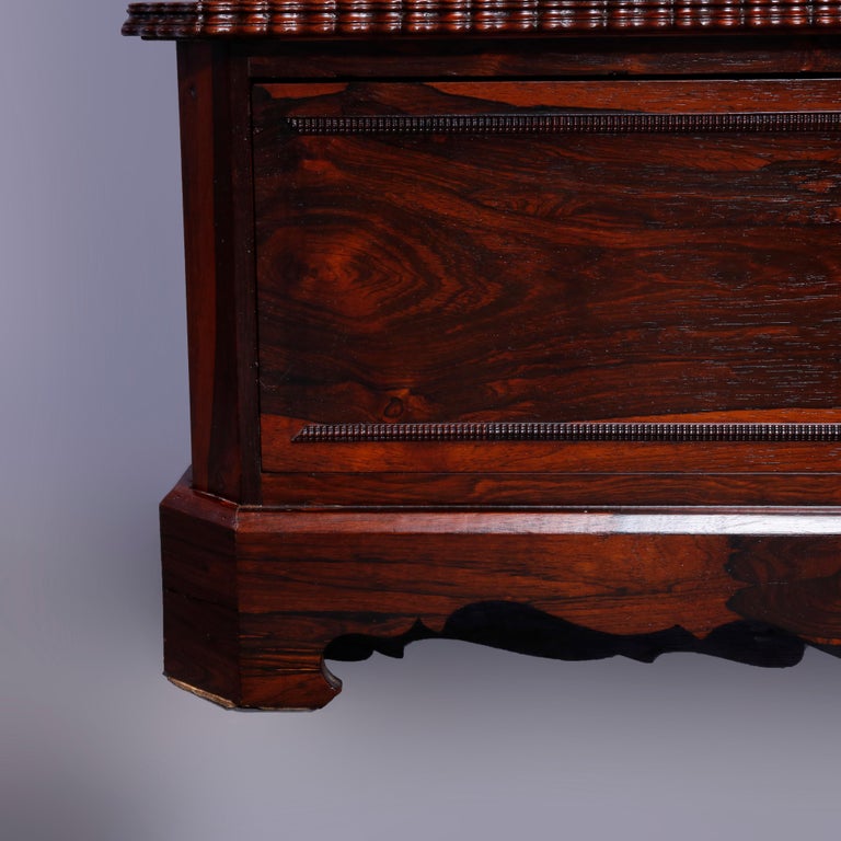 Antique Rococo Revival Rosewood Single Door Bookcase Cabinet, Circa ...