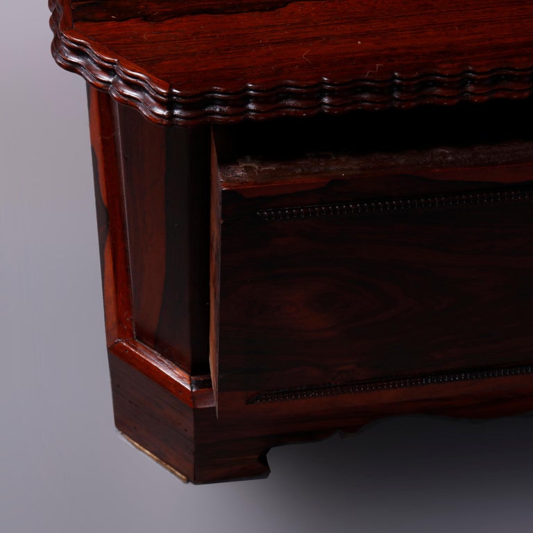 Antique Rococo Revival Rosewood Single Door Bookcase Cabinet, Circa ...