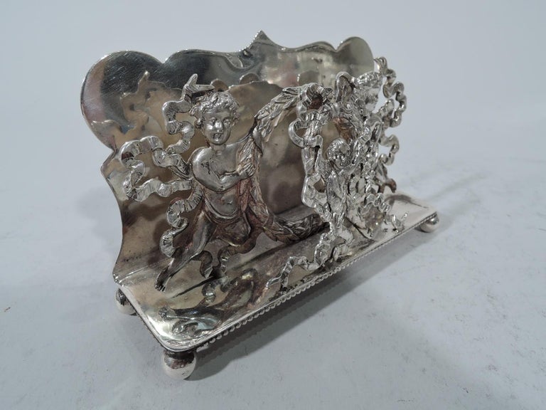 Antique Rococo Sterling Silver Letter Rack by Shiebler for Tiffany For ...