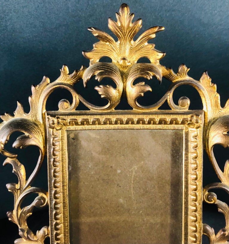 Antique Rococo Style Brass Picture Frame at 1stDibs | antique picture ...
