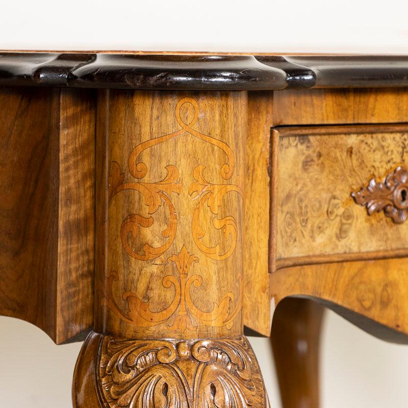 Antique Rococo Writing Desk with 3 Drawers from Denmark at 1stDibs ...