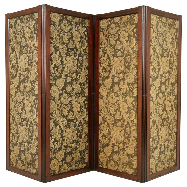 Antique Room Divider, Privacy Screen, Folding Screen, Scotland, 1880 ...