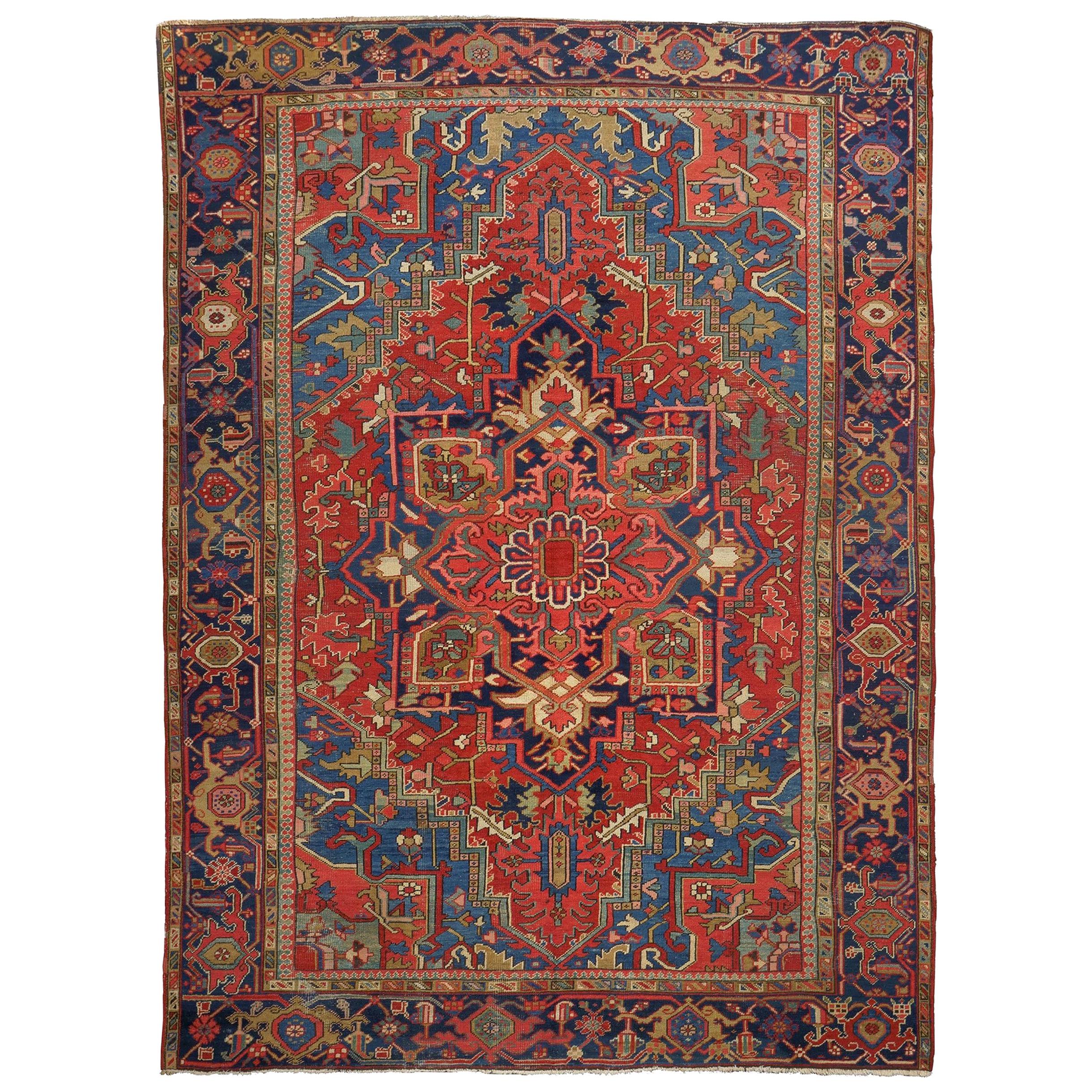 Traditional Heriz Serapi Style Rug For Sale at 1stDibs