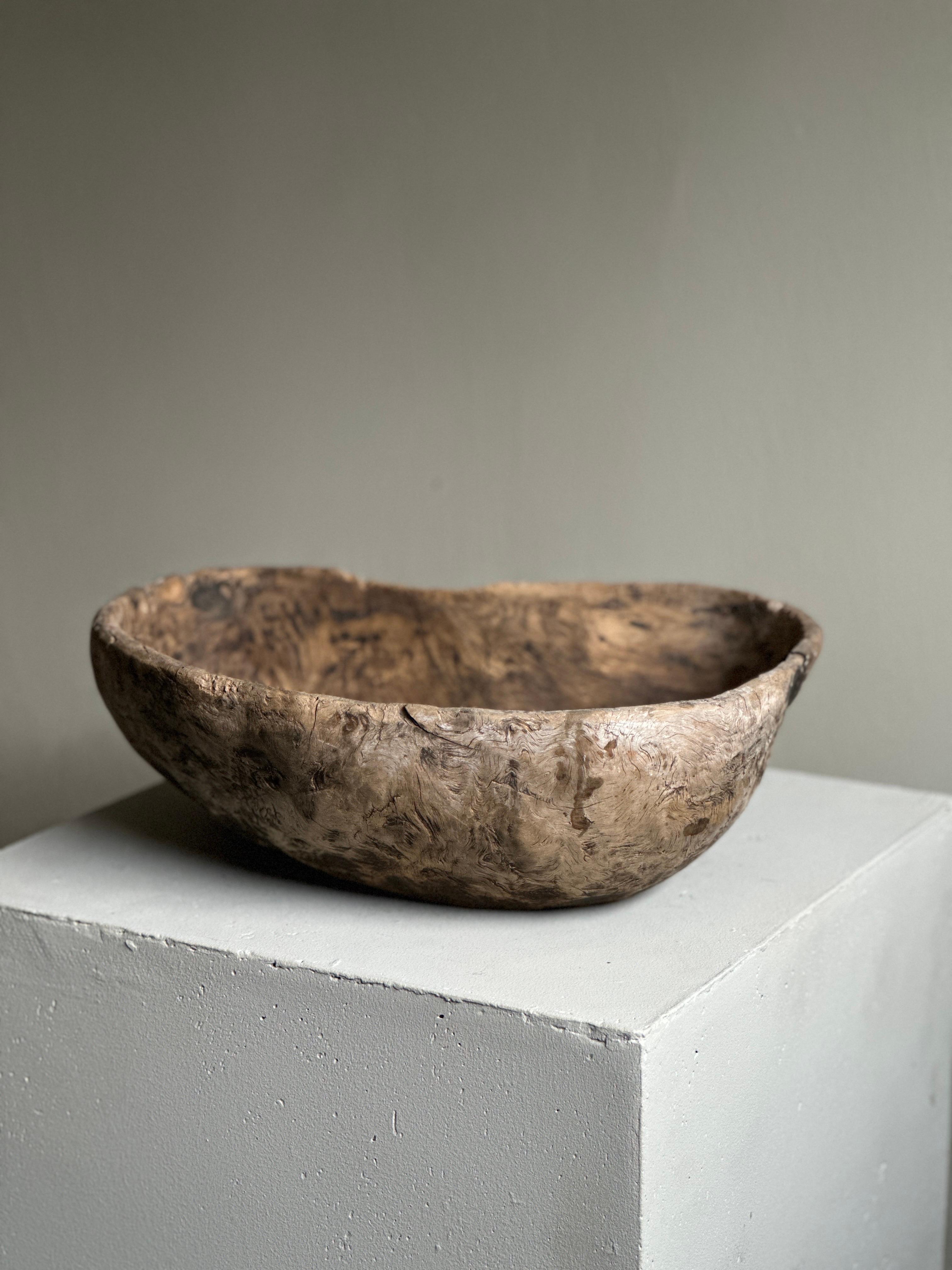 Antique Root Bowl, Wabi Sabi Style, Scandinavia 1800s For Sale at 1stDibs