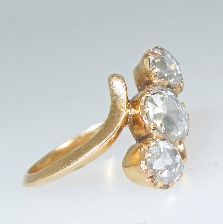 Antique Rose Cut Diamond Ring, circa 1880 For Sale at 1stDibs
