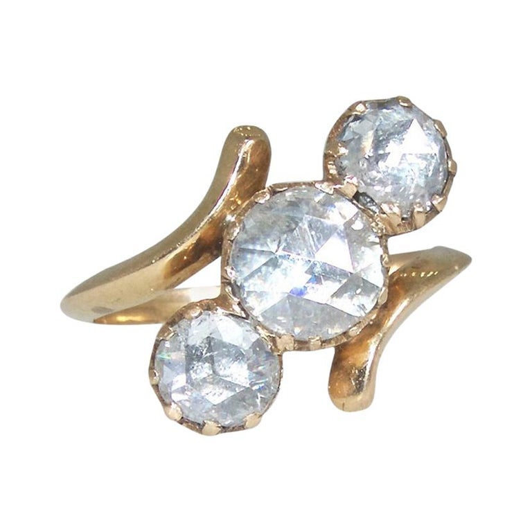 Antique Rose Cut Diamond Ring, circa 1880 For Sale at 1stDibs