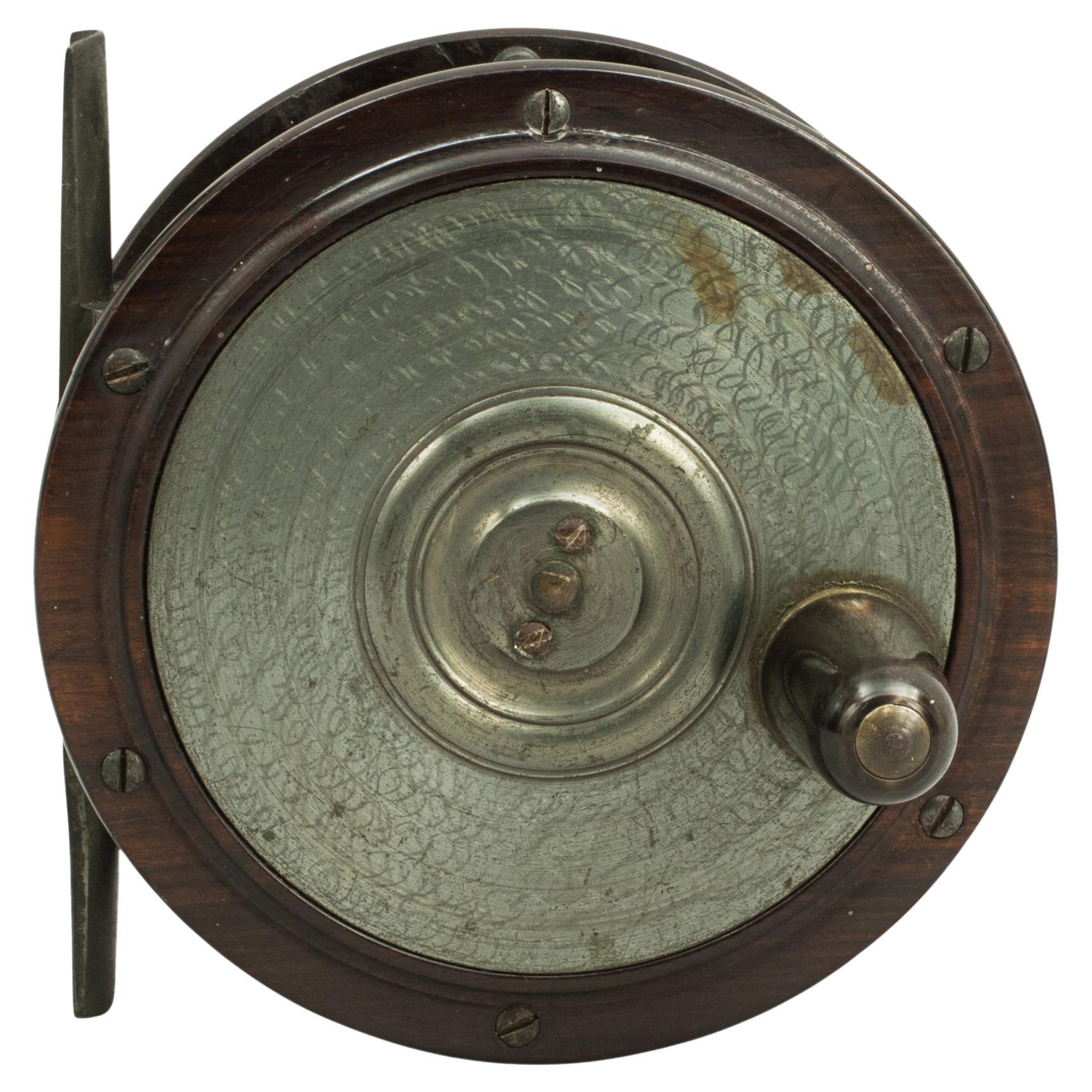 Fishing Reel Made of Turned Oak and Brass, UK, Early 1900s at 1stDibs
