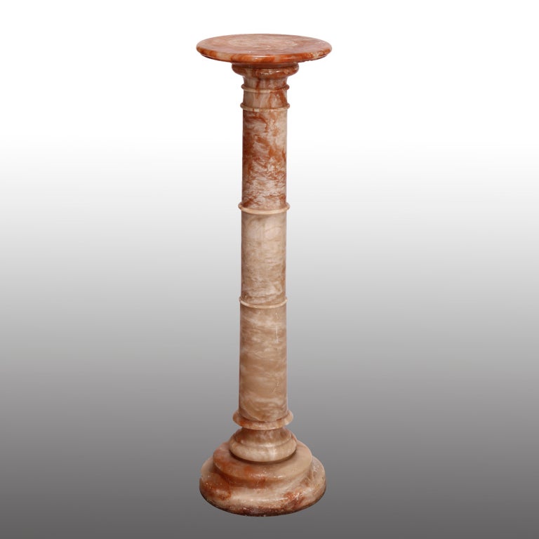Antique Rouge Marble Doric Sculpture Display Pedestal, Circa 1890 at ...
