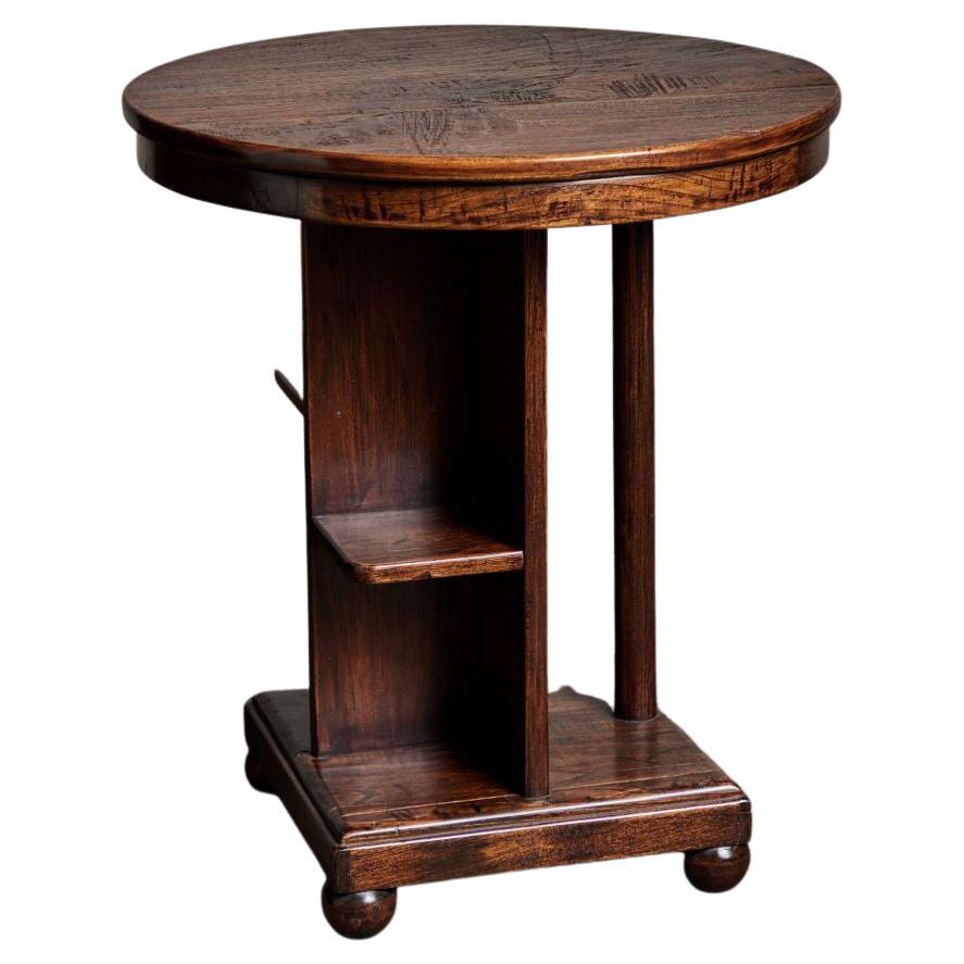 Egyptian revival inlaid occasional table at 1stDibs