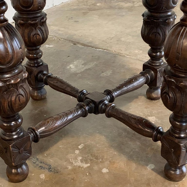 Antique Round Renaissance End Table at 1stDibs