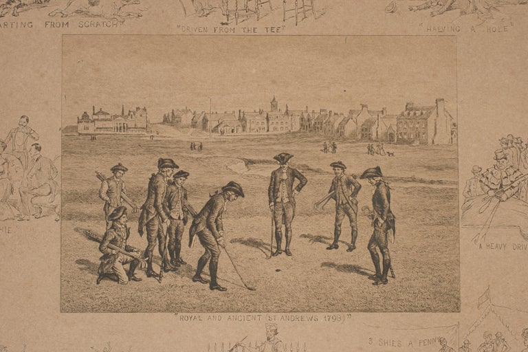 Antique, Royal and Ancient Golf Club, St. Andrews Golf Print at 1stDibs