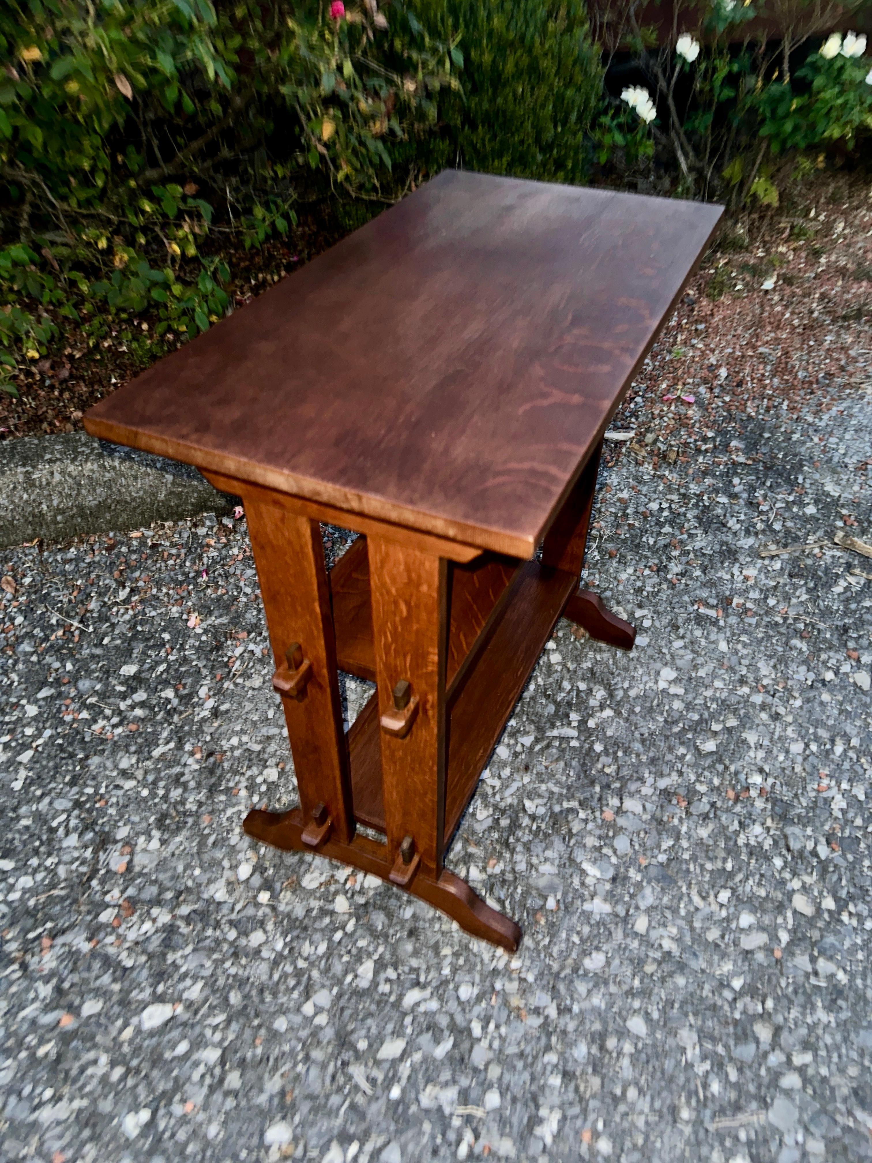 Antique Roycroft Stand - Stickley Era - W5640 For Sale at 1stDibs