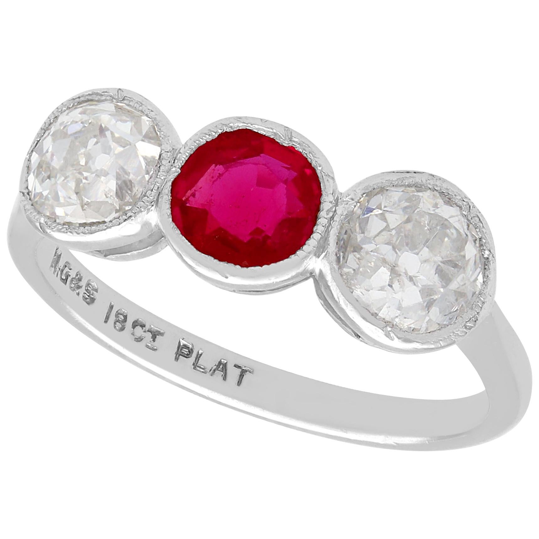 Antique Topaz Ruby Ring For Sale at 1stDibs | topaz and ruby ring ...