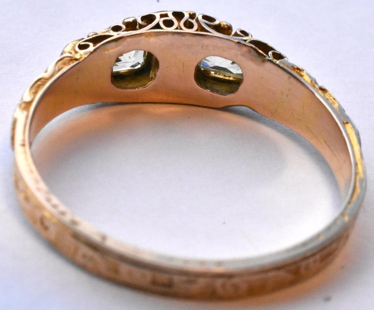 Antique Ruby and Chrysoberyl 15K Gold Ring at 1stDibs