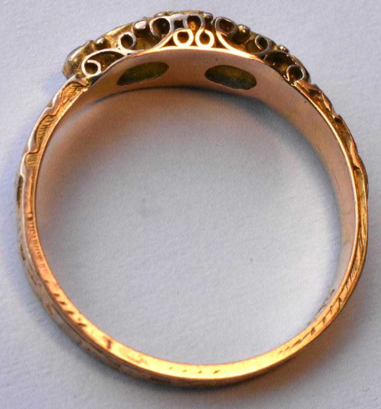 Antique Ruby and Chrysoberyl 15K Gold Ring at 1stDibs