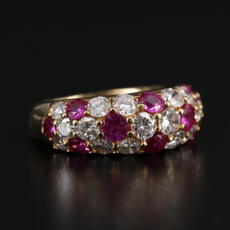 Customizable Antique Ruby Engagement Ring, Bridal Ruby Wedding Ring For ...