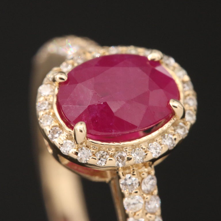 Customizable Antique Ruby Engagement Ring Ruby Wedding Ring 18k Gold