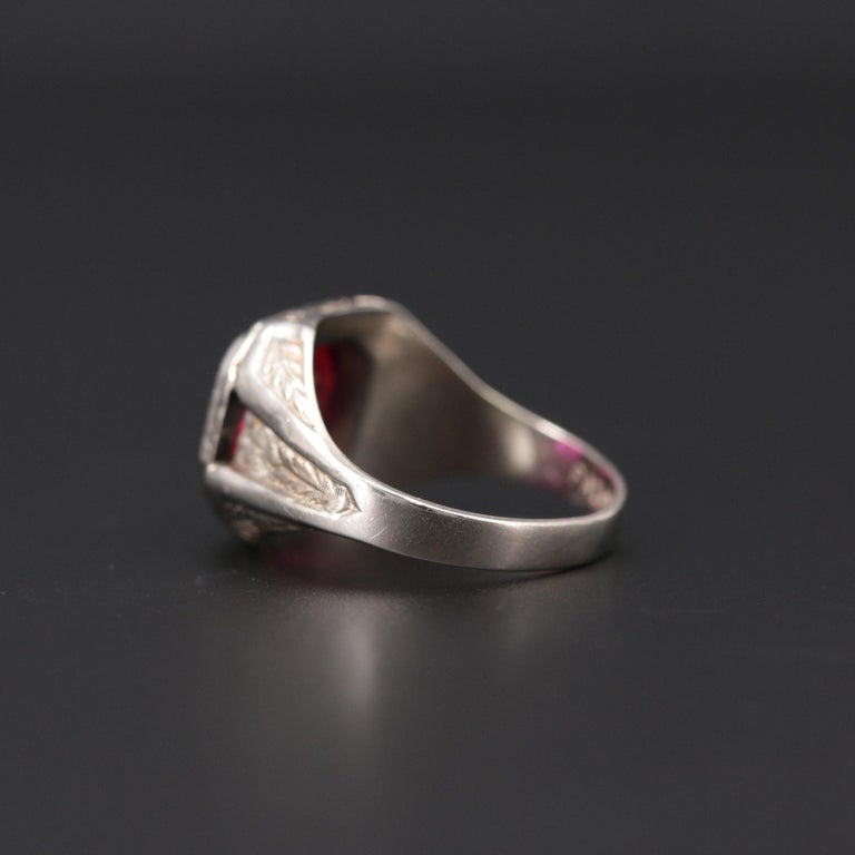 Customizable Antique Ruby Engagement Ring, Vintage Ring, Diamond ...