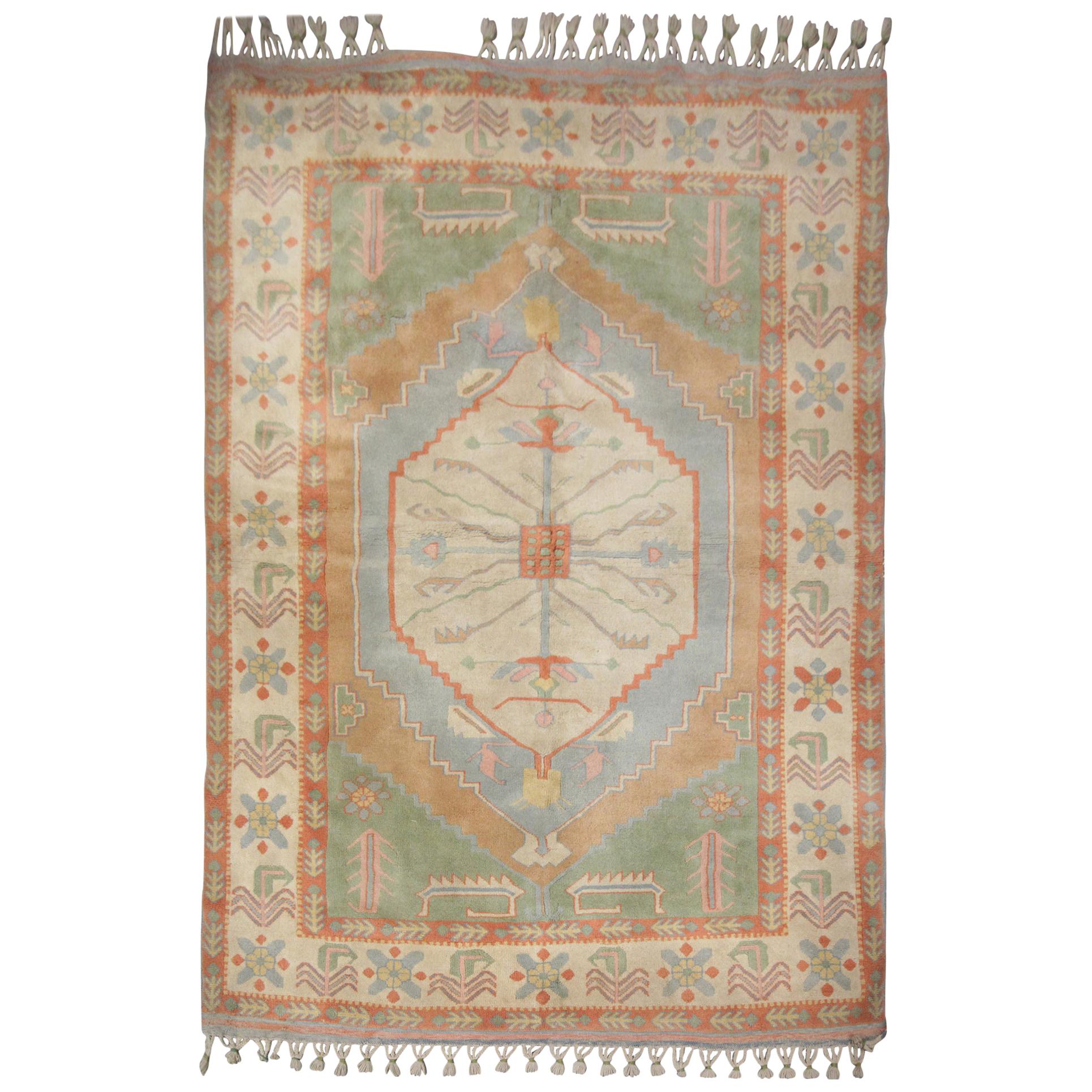 Antique Turkish Rugs, Vintage Rug Milas, Brown Rug, Handmade Carpet For ...