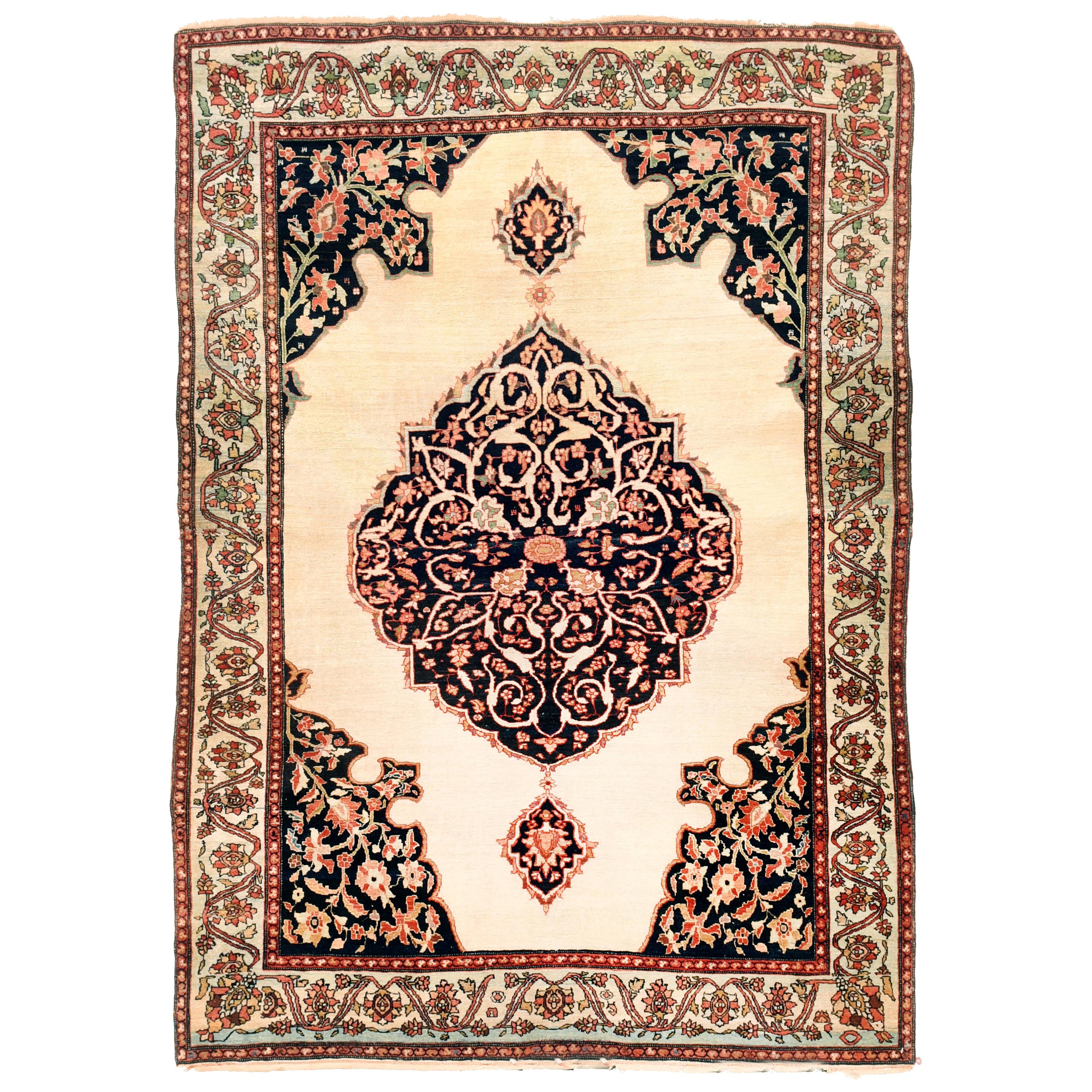Antique Persian Farahan Sarouk For Sale at 1stDibs