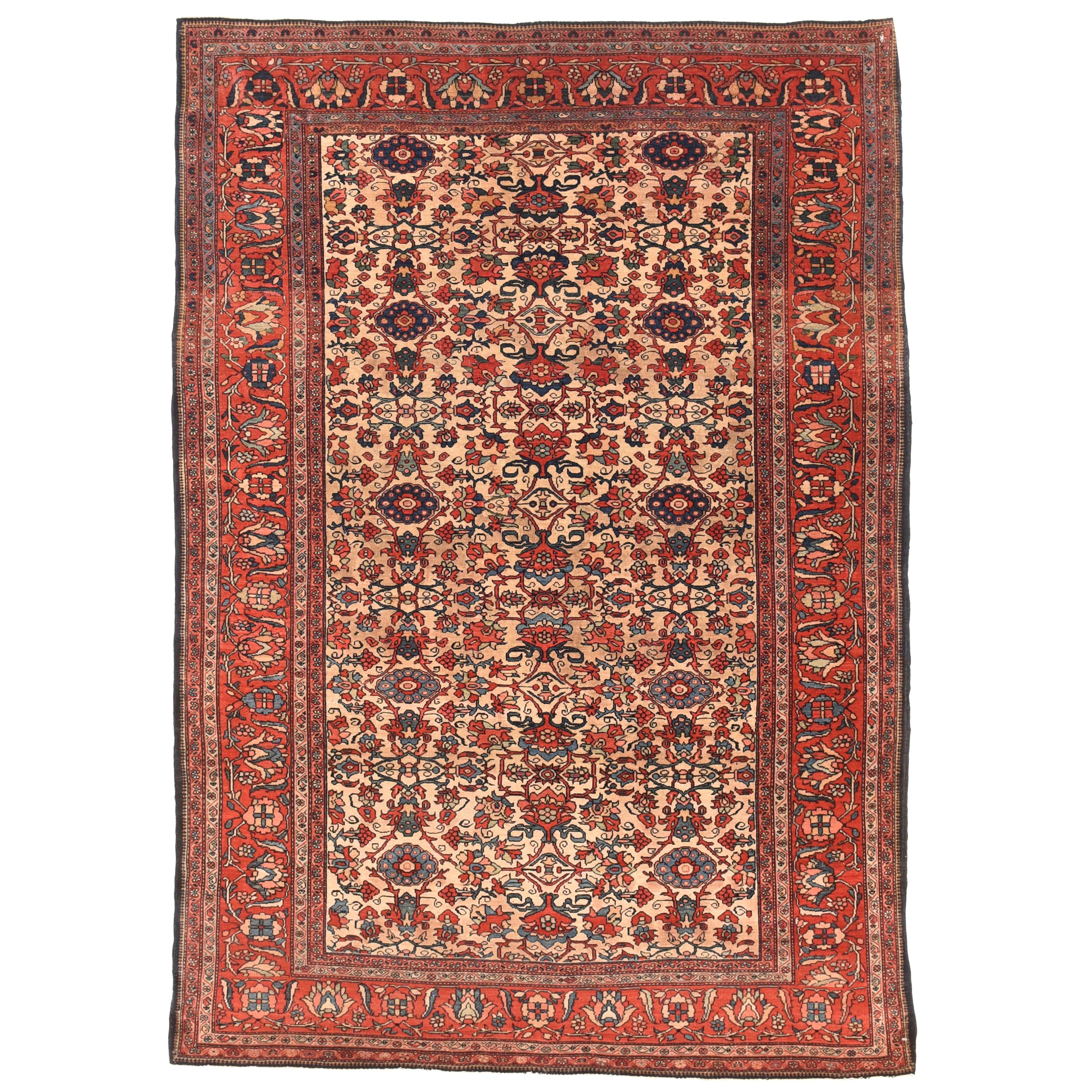 Antique Persian Sarouk Farahan Rug at 1stDibs