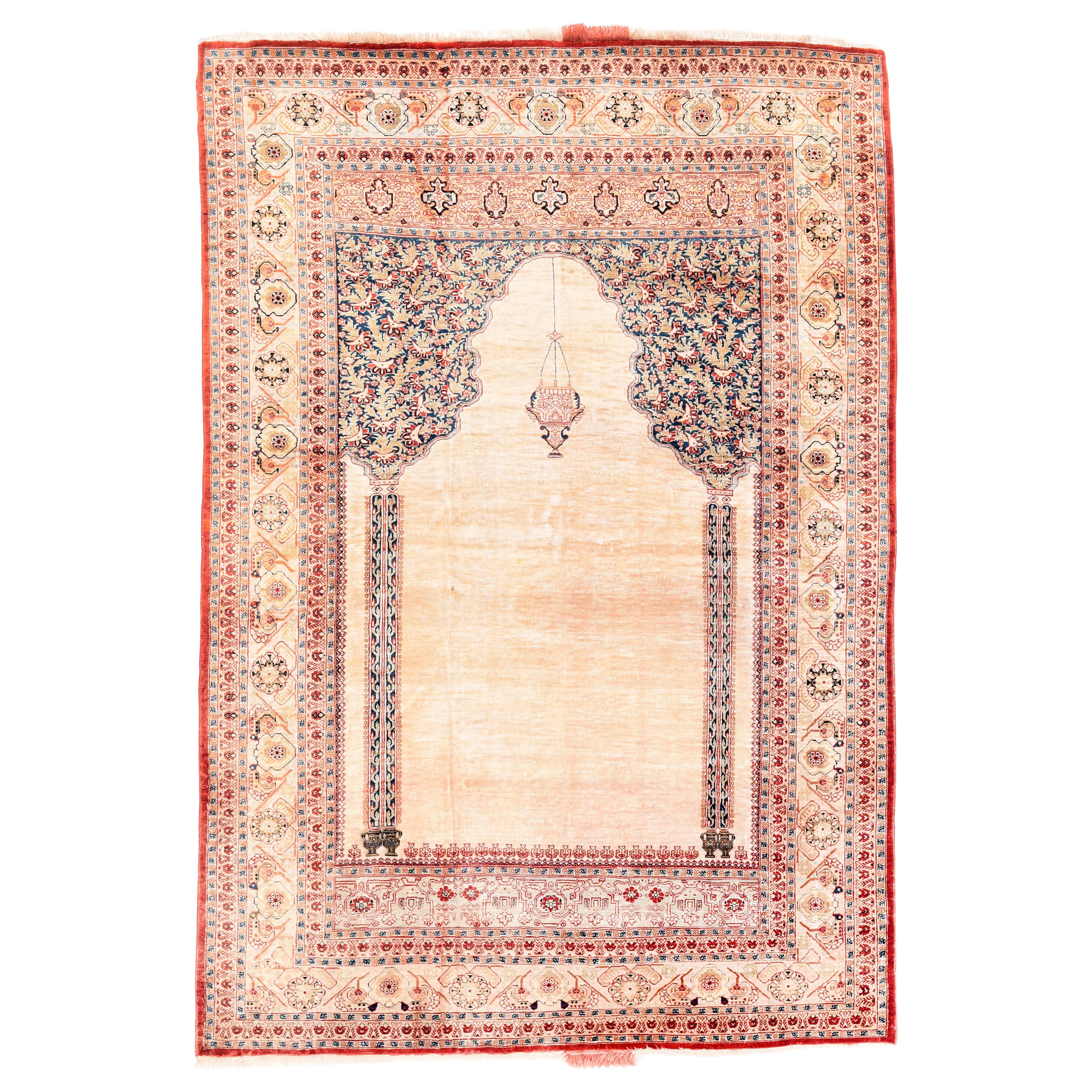 Antique Persian Tabriz Haji Jalili Area Rug For Sale at 1stDibs