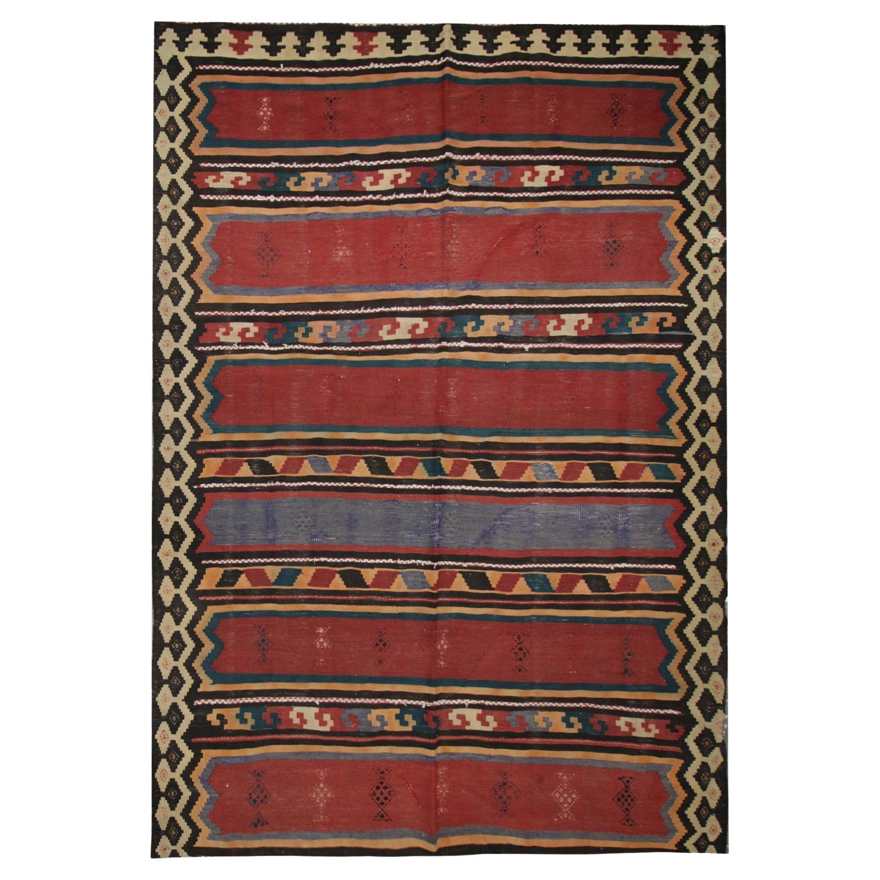 Modern French Country Transitional Pink and Green Wool Rug For Sale at ...