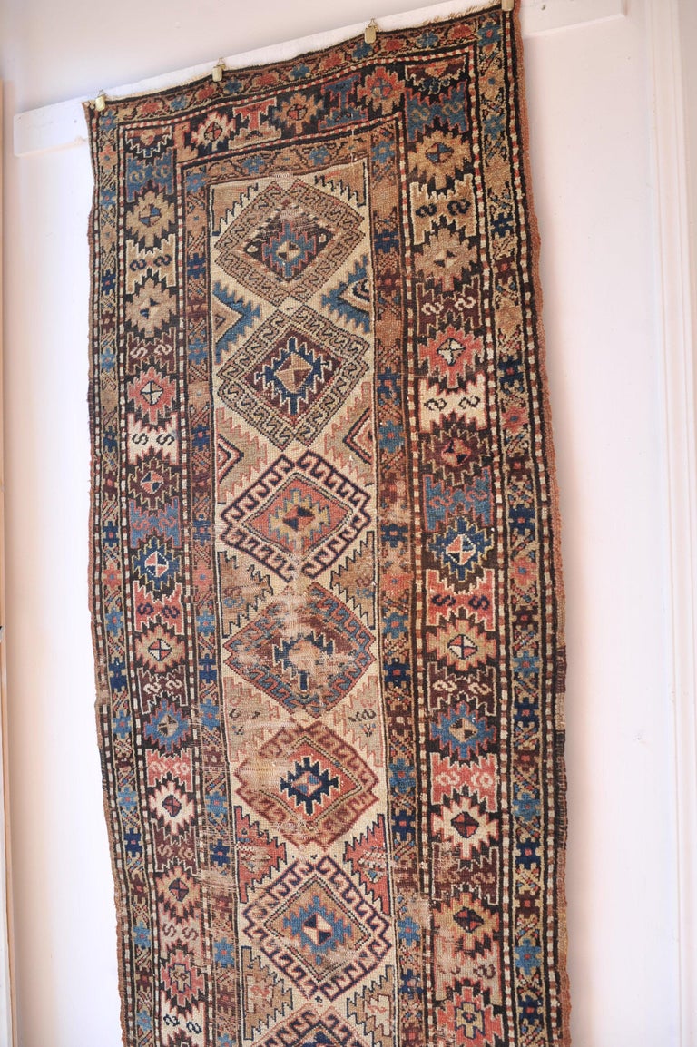 Antique Runner with Gorgeous Colors and Design, Early 1900's For Sale ...