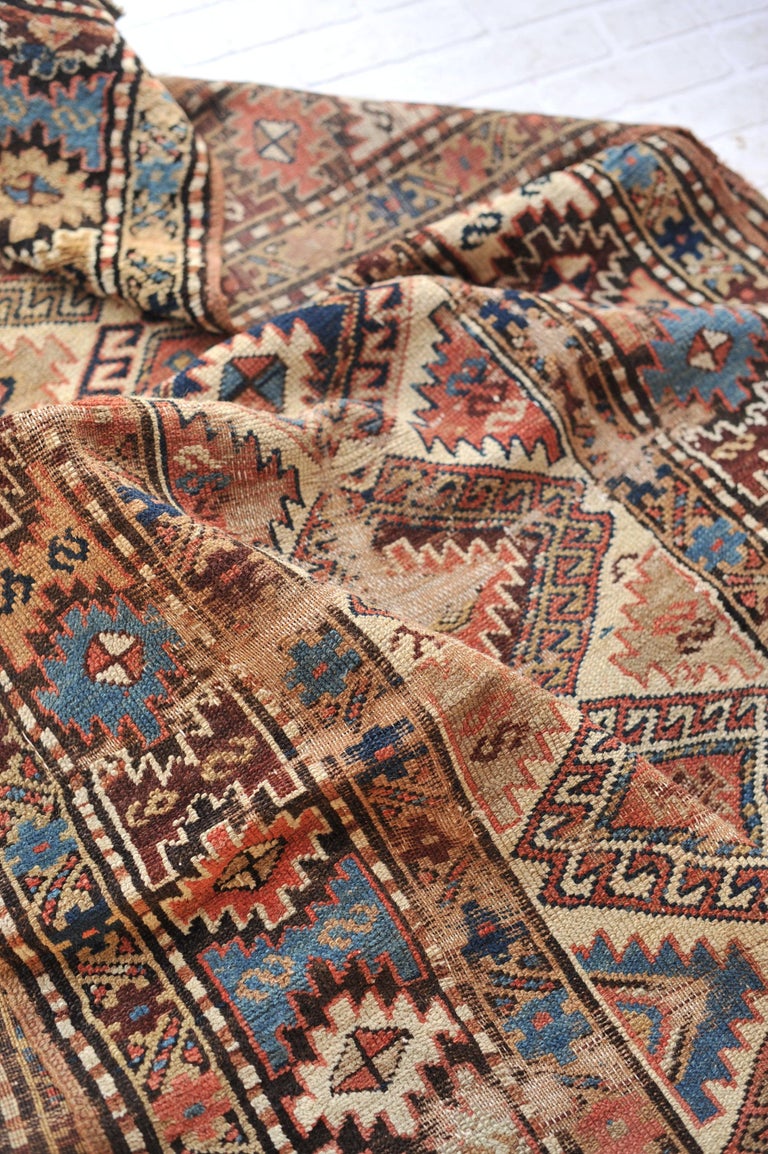 Antique Runner with Gorgeous Colors and Design, Early 1900's For Sale ...