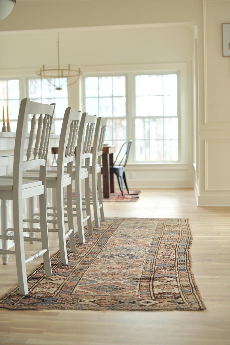 Antique Runner with Gorgeous Colors and Design, Early 1900's For Sale ...