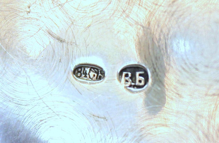 Antique Russian .875 Silver Hand Engraved Cup and Saucer, Baladanova ...