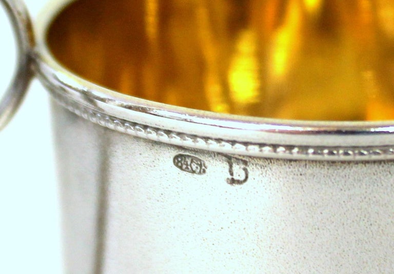 Antique Russian .875 Silver Hand Engraved Cup and Saucer, Baladanova ...