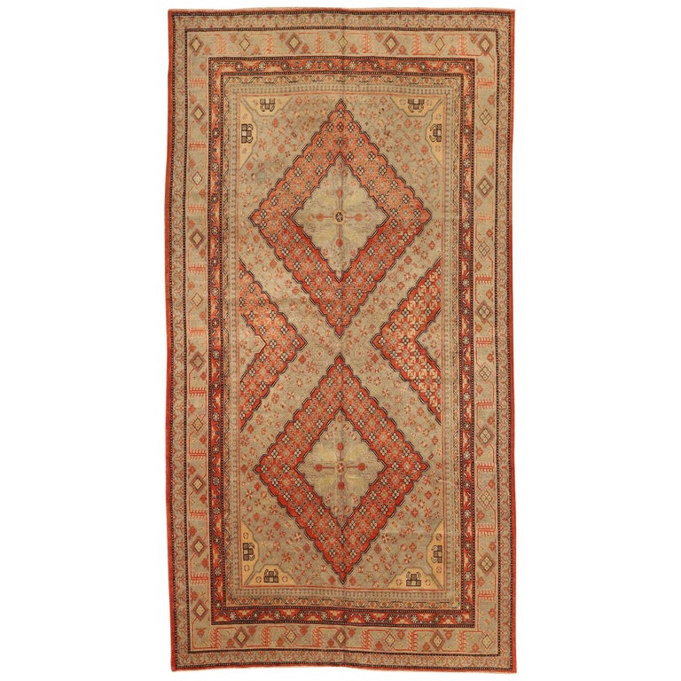 Antique Russian Area Rug Khotan Design For Sale at 1stDibs