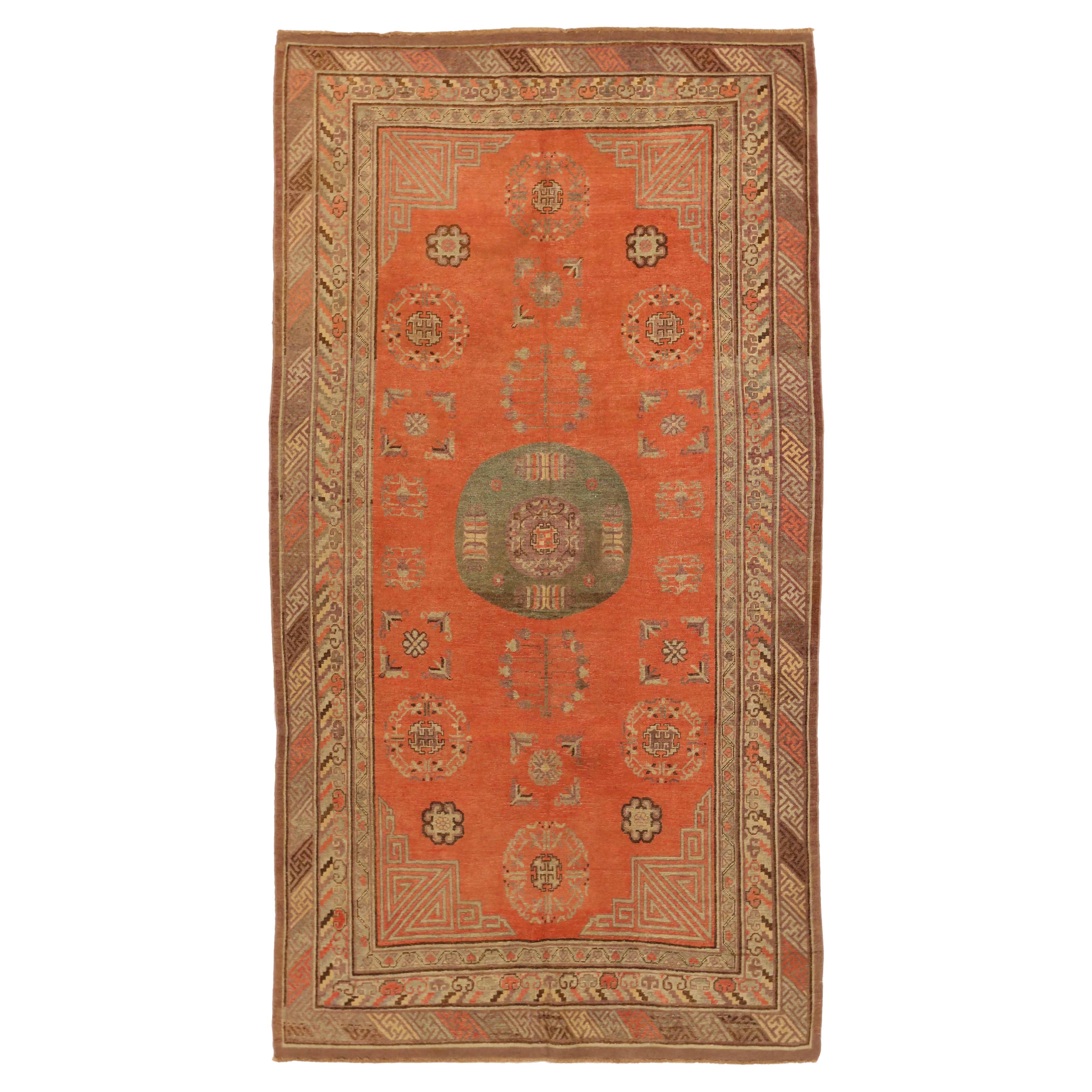 Antique Russian Area Rug Khotan Design For Sale at 1stDibs