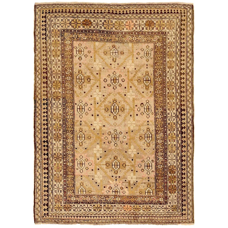 Antique Russian Area Rug Shirvan Design For Sale at 1stDibs