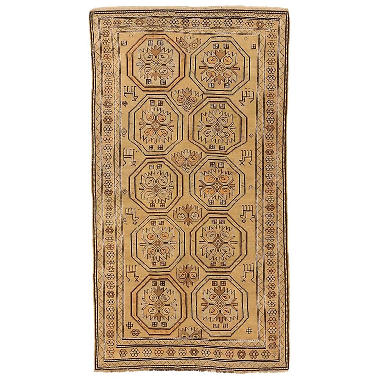Antique Russian Area Rug Shirvan Design For Sale at 1stDibs