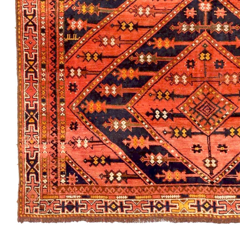 Antique Russian Area Rug Uzbak Design For Sale at 1stDibs