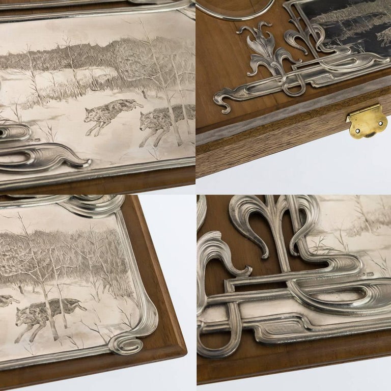 Antique Russian Art Nouveau Solid Silver Large Photo Frame, circa 1910 ...