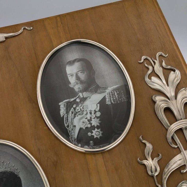 Antique Russian Art Nouveau Solid Silver Large Photo Frame, circa 1910 ...