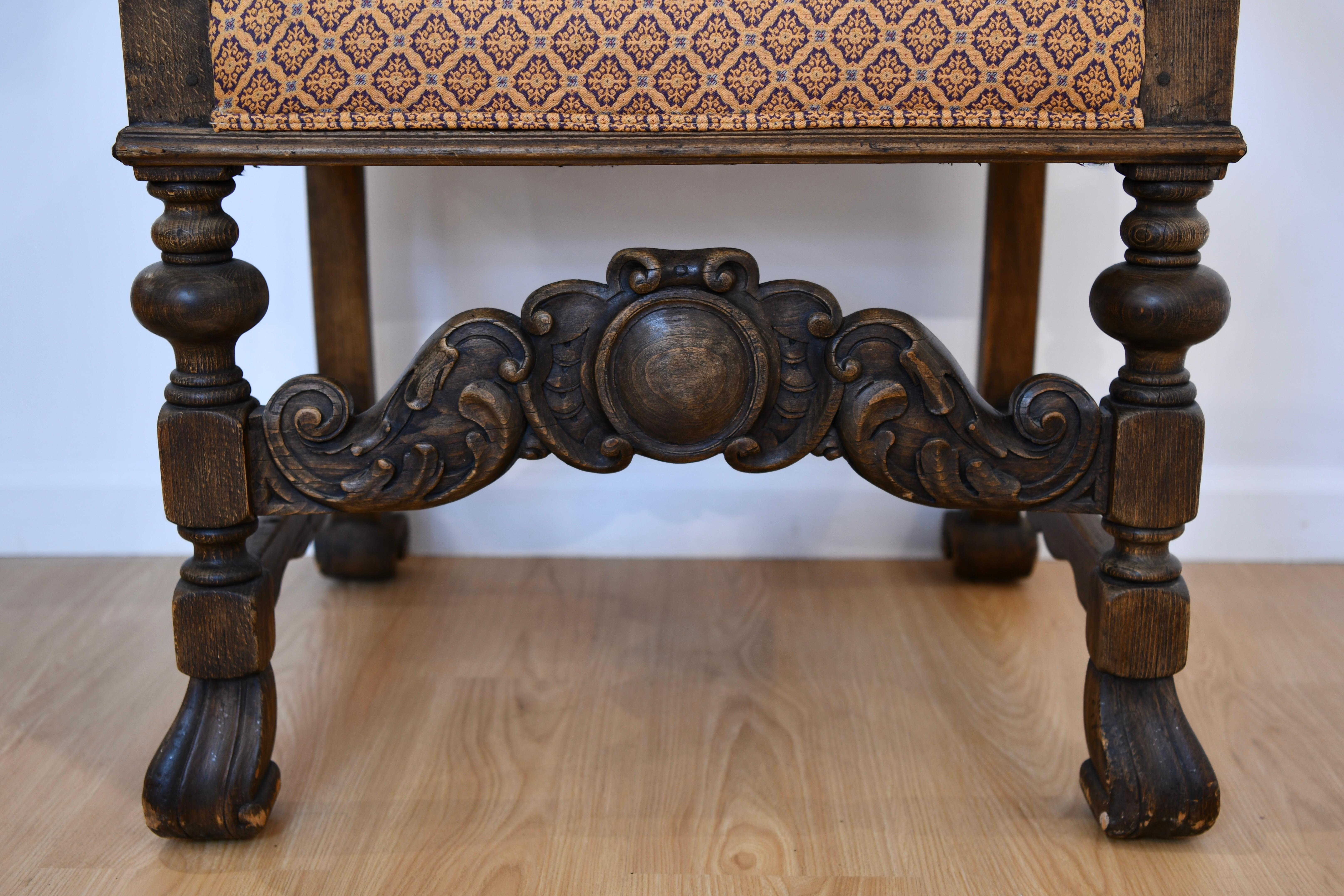 Antique Russian Carved Chair For Sale at 1stDibs | russian antique ...