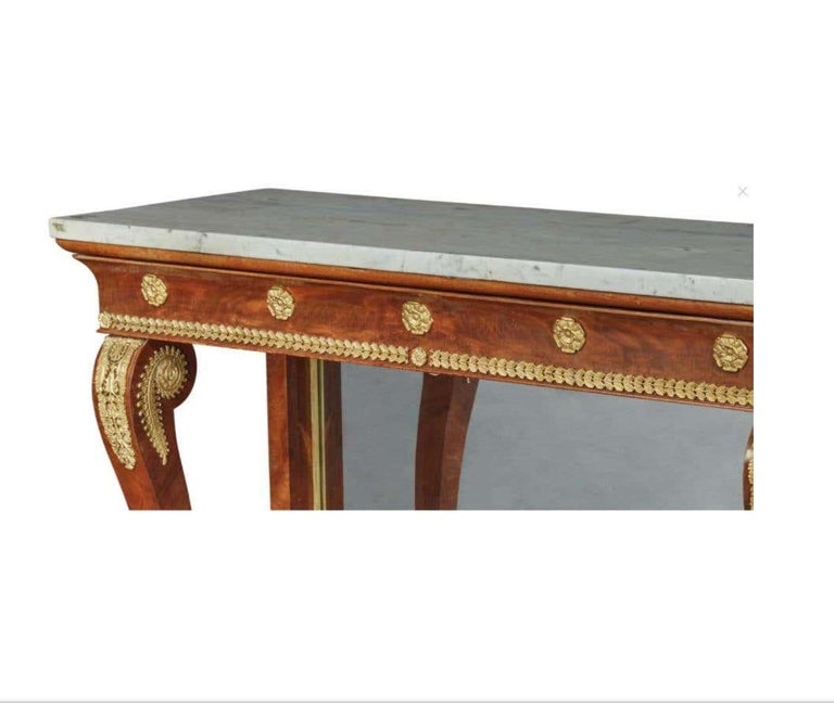 Antique Russian Empire Ormolu-Mounted Mahogany Console Table, Circa ...