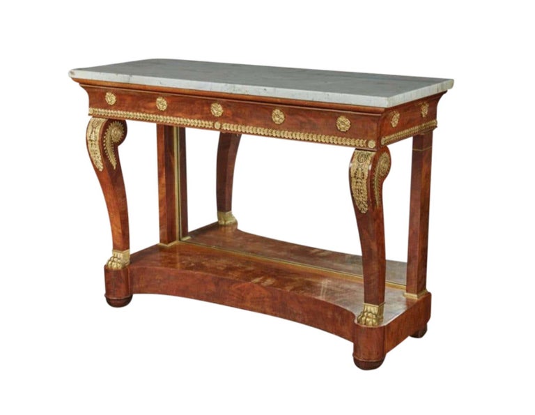 Antique Russian Empire Ormolu-Mounted Mahogany Console Table, Circa ...